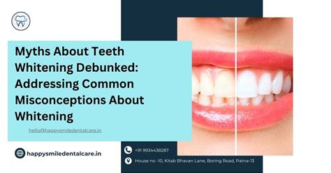 Myths About Teeth Whitening Debunked Addressing Common Misconceptions