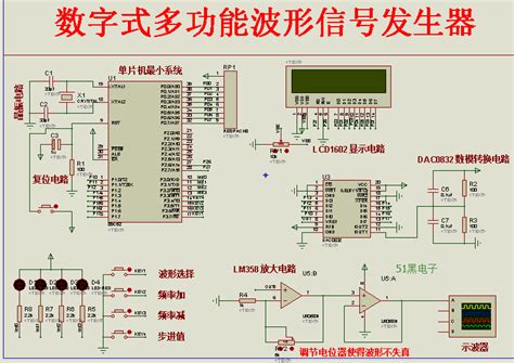 单片机数字式多功能波形信号发生器仿真 hex文件 无源程序 资料共享
