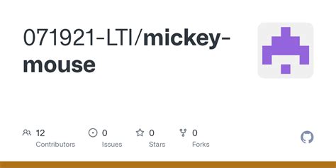 GitHub LTI Mickey Mouse