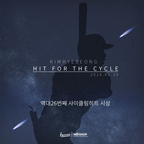 키움 히어로즈 김혜성 사이클링히트 시상식 실시 미디어라이징 베이스볼