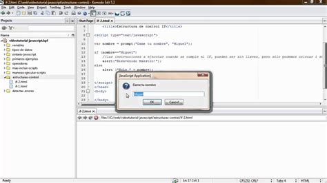 Estructuras De Control If En Javascript Youtube