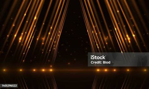 황금빛 광선과 추상적 인 고급 배경 추상적인 장면 컨셉 디자인 배경 주제에 대한 스톡 벡터 아트 및 기타 이미지 배경 주제 무대 금 금속 Istock