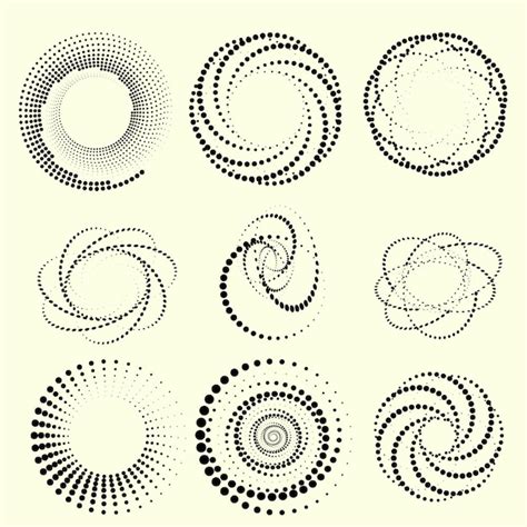 Premium Vector Geometric Abstract Halftone Design