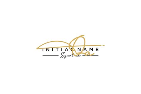 Initial QA Signature Logo Template Vector Hand Drawn Calligraphy Lettering Vector Illustration