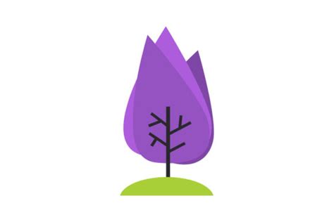 Tree Colorful Vector Graphic By Luckygenic Creative Fabrica