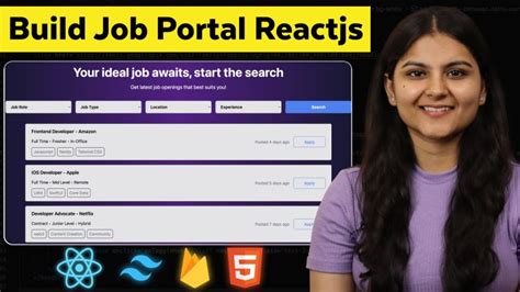 Reactjs Tailwindcss Tailwind Firebase Jobportals Webdevelopment