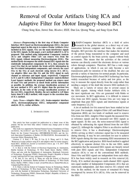 Kim 2017 Pdf Electroencephalography Applied Mathematics