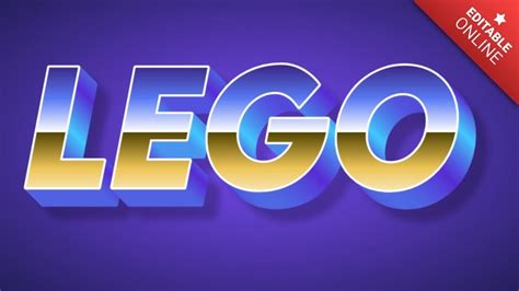 Lego Designer Text Effect Generator