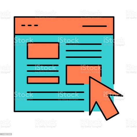 Computer Laptop Website Web Ui Ui User Interface Web Interface Icon Stock Illustration