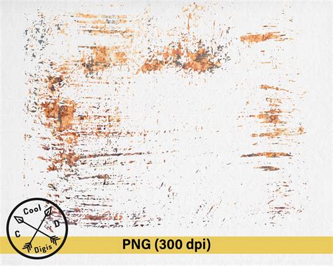 Rust Texture Png Overlay Effect Grunge Light Brown Rusty Etsy Australia