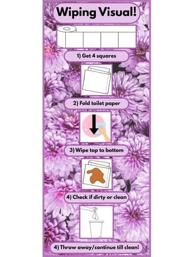 Wiping Visual Schedule Plate And Peanut Butter Toileting Practice Aba
