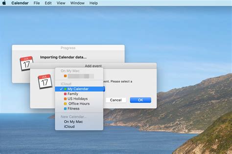 how to import ics calendar files