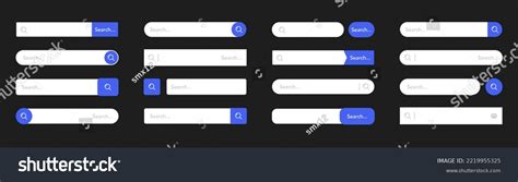 Search Bar Ui Ux Design App Stock Vector Royalty Free Shutterstock