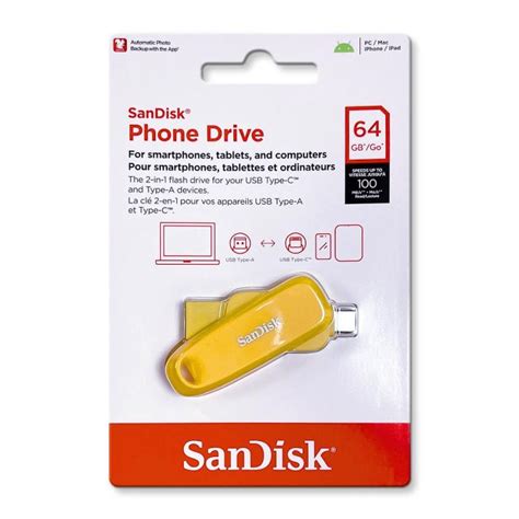 Sandisk 64g Phone Drive Ddc6 Type C A 雙接頭 隨身碟 手機平板適用 黑 橘 黃 紫 Sd Ddc6