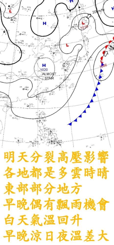 大家好 今天仍在 分裂高壓影響之下 東部少部分地方 早晨偶有短暫飄雨 其他地區都是晴到多雲 白天氣溫回升 🌥⛅️🌤🌤⛅️⛅️ 彰化地區 明天