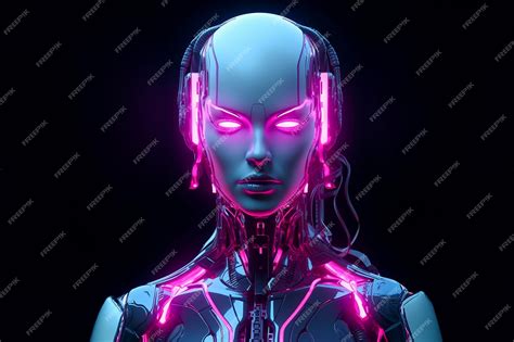 Premium Ai Image Futuristic Steampunk Girl In Vr Sunglasses Realistic