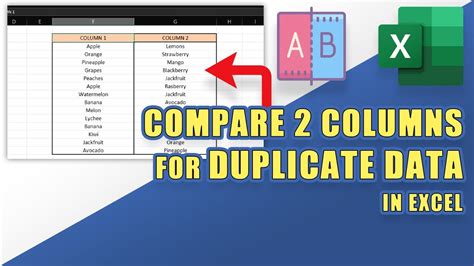 Excel How To Compare Two Columns For Duplicate Data 2 Easy Methods