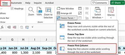 How To Freeze A Row In Excel Xelplus Leila Gharani