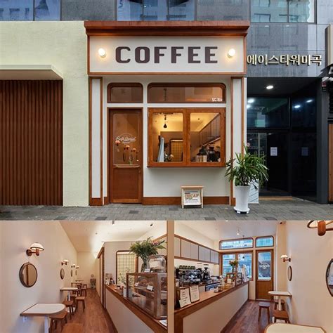 화이트and우드톤 8평 예쁜카페인테리어 Coffee Shops Interior Cafe Interior Design Cafe