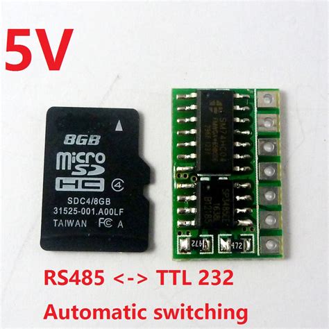 R411B01 Mini 5V RS485 To TTL Converter Module UART To RS485 Converter SP485EE For Smart Home
