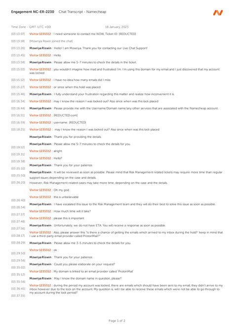 Chattranscript18jan2023pdf Docdroid