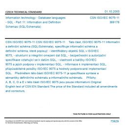 CSN ISO IEC Information Technology Database Languages SQL Part Information