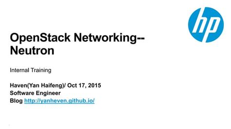 Training Open Stack Networking Neutron Ppt
