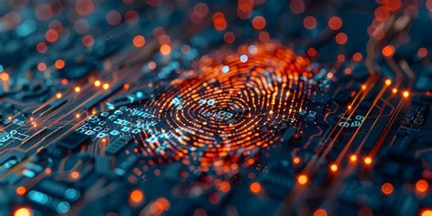 enhancing data security with hightech fingerprint encryption technology concept fingerprint