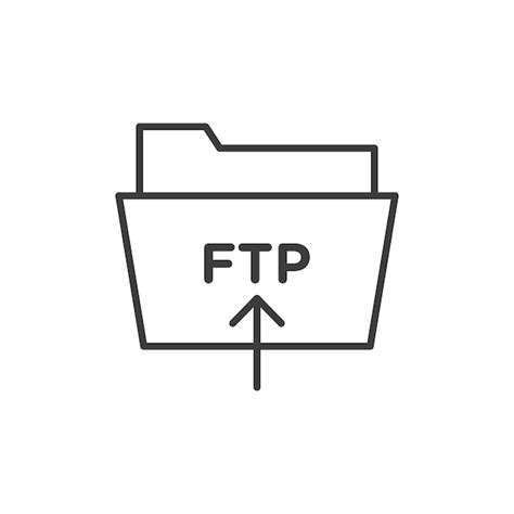 Premium Vector Ftp Icon Set Ftp Server Web Connection Vector Symbol Ftp Communication Protocol