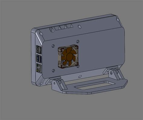 Raspberry Pi 4 And 7 Inch Lcd Screen Case Von Hamlinjacob Kostenloses Stl Modell Herunterladen