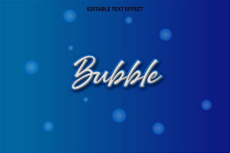 Bubble Editable Text Effect Graphic By Novian Pitulas Creative Fabrica