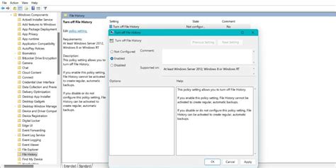 How To Enable Or Disable File History In Windows