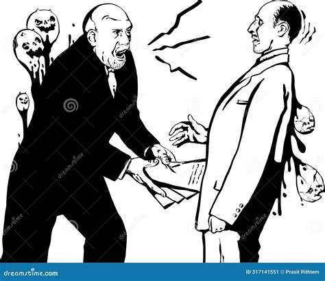 A Toxic Work Environment Comic Clip Art Vector Art Stock Vector