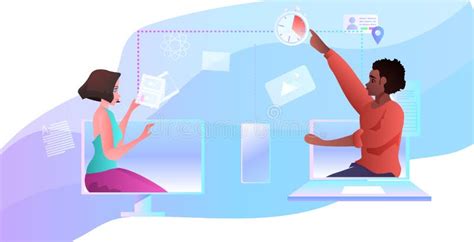 Mix Race Developers Team Creating Website Ui Interface Web Application