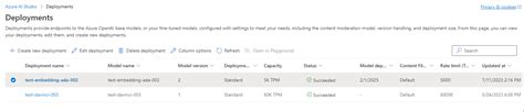 Cant Deploy Azure Open Ai Models Due No Quota Is Available For This Deployment You Can