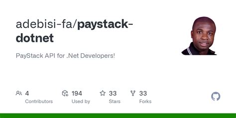 Github Adebisi Fapaystack Dotnet Paystack Api For Net Developers