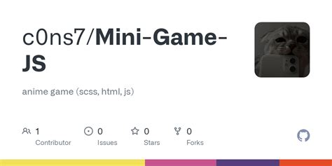 Github C Ns Mini Game Js Anime Game Scss Html Js