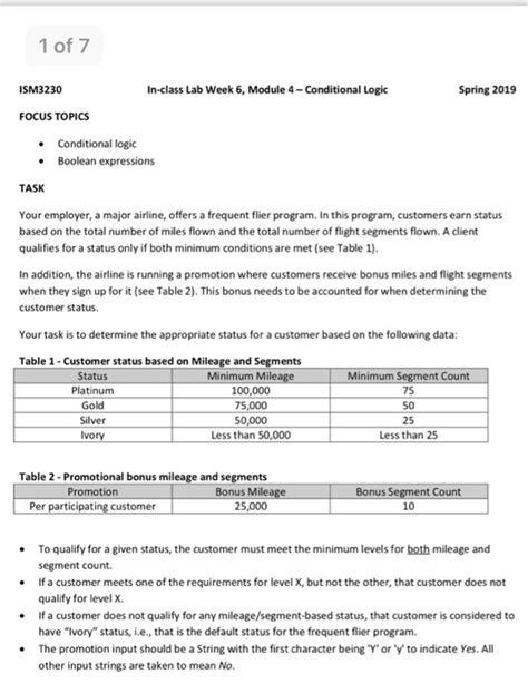 Solved 1 Of 7 Ism3230 In Class Lab Week 6 Module 4