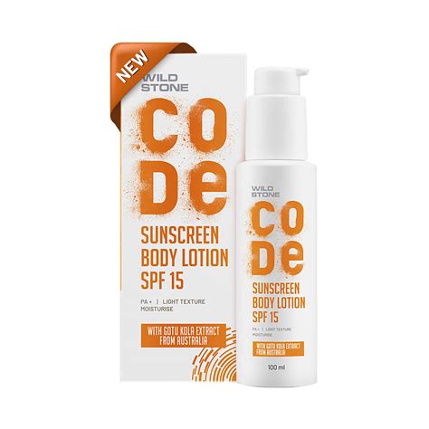 Buy Wild Stone Code Sunscreen Body Lotion Spf 15 100ml Online At Best
