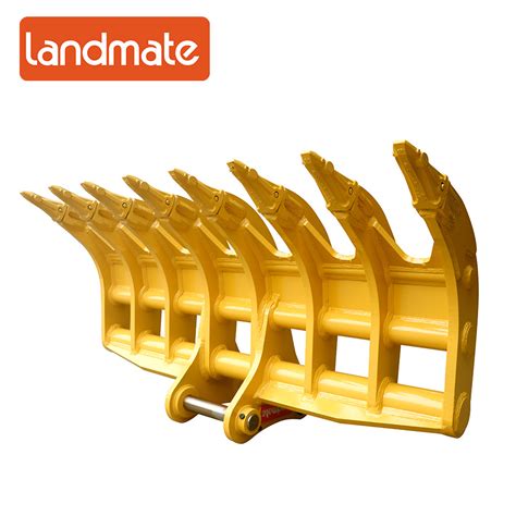 Durable Excavator Root Rake Mini Excavator Attachments Rock Stick Rake Excavator Rock Rake
