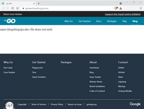 X Website Post Https Go Dev Blog Tidy Web Contains A Broken Link Issue Golang Go