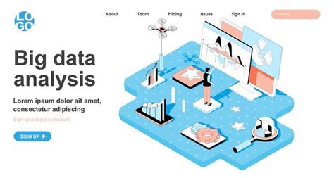 Big Data Isometric Vector Art Icons And Graphics For Free Download