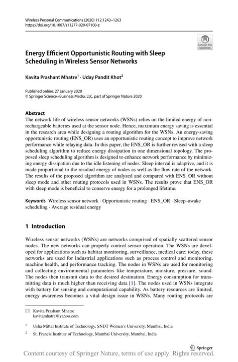 Energy Efficient Opportunistic Routing With Sleep Scheduling In Wireless Sensor Networks