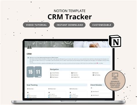 CRM Tracker Notion Template Jodi Notion Productivity Expert