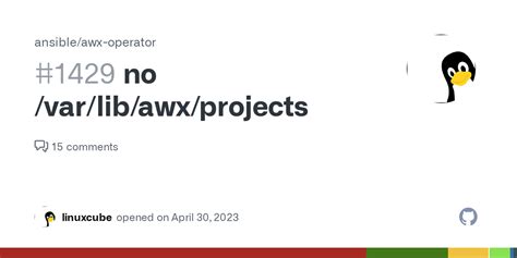 No Var Lib Awx Projects Issue 1429 Ansible Awx Operator GitHub