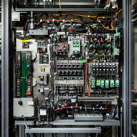 A Detailed View Of A Complex Control System For Industrial Automation
