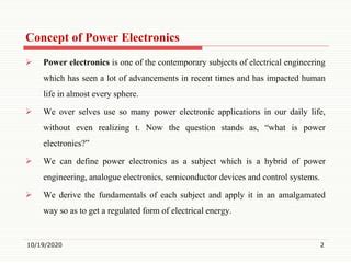 Concept Of Power Electronics PPT
