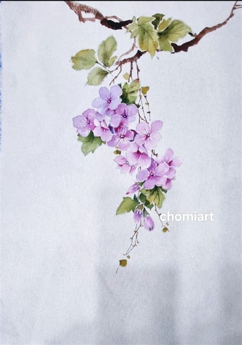 꽃에 있는 김미혜님의 핀 난초 꽃 그리는 법 꽃그림