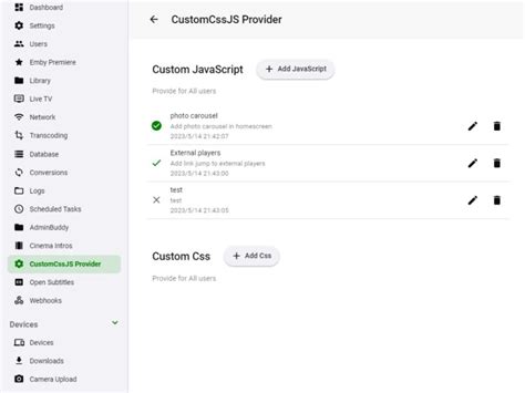 Embycustomcssjs Plugins Emby Community