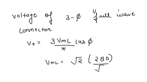 Solved A 3 Phase Half Wave Controlled Rectifier Has A 3 Phase Line To Line Supply Voltage Of